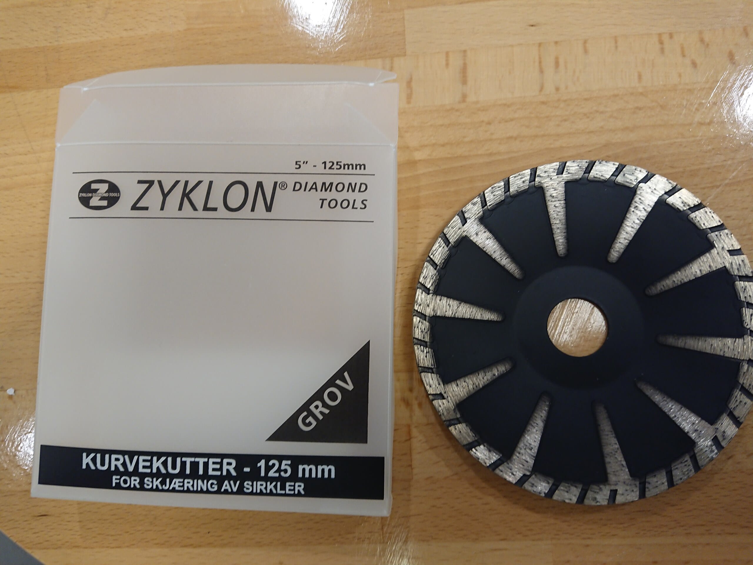 Slipekopp kurvekutter 125x3,0x7x22,2 twin turbo - BETOMUR AS