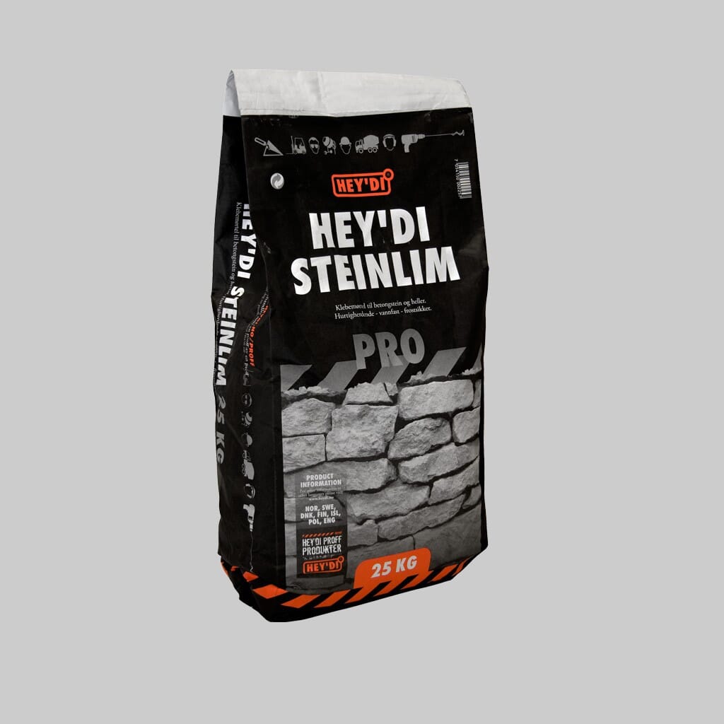 Minde: Hey'di Steinlim Koks 25 kg.sekk - BETOMUR AS