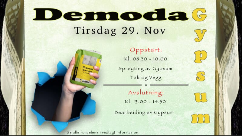 Praktisk demodag 29 november - BETOMUR AS