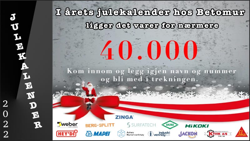 Torsdag 1. Desember starter vi vår årlige julekalender. - BETOMUR AS