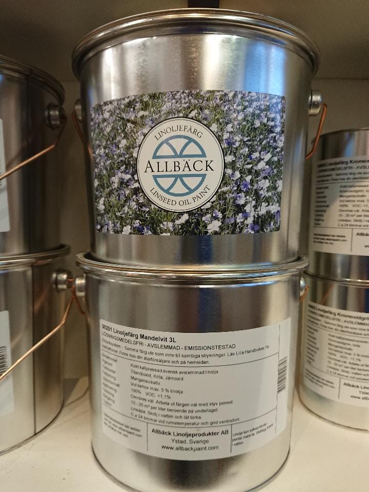 Skaffevare - Linoljemaling Skjærgårdsgrå - 3 ltr.sp. - BETOMUR AS