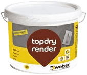 Weber Topdry Render 1,5mm Frg. - 20 kg.sp. - BETOMUR AS