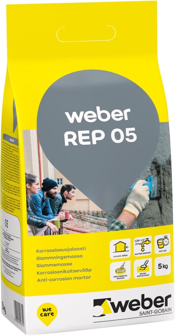 Weber Rep45 Rep.mørtel - 25 kg.sekk - BETOMUR AS